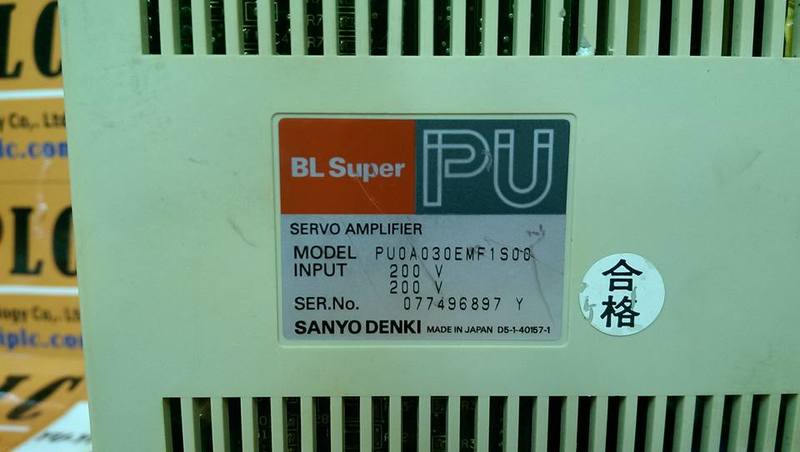SANYO DENKI BL SUPER SERVO AMPLIFIER PU0A030EMF1S00 - PLC DCS SERVO Control MOTOR POWER SUPPLY ...